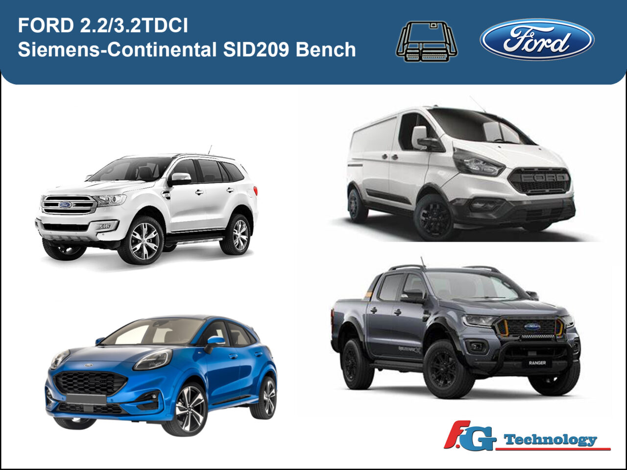 Ford SID209 2.2/3.2TDCI now available in Bench! | FG Technology